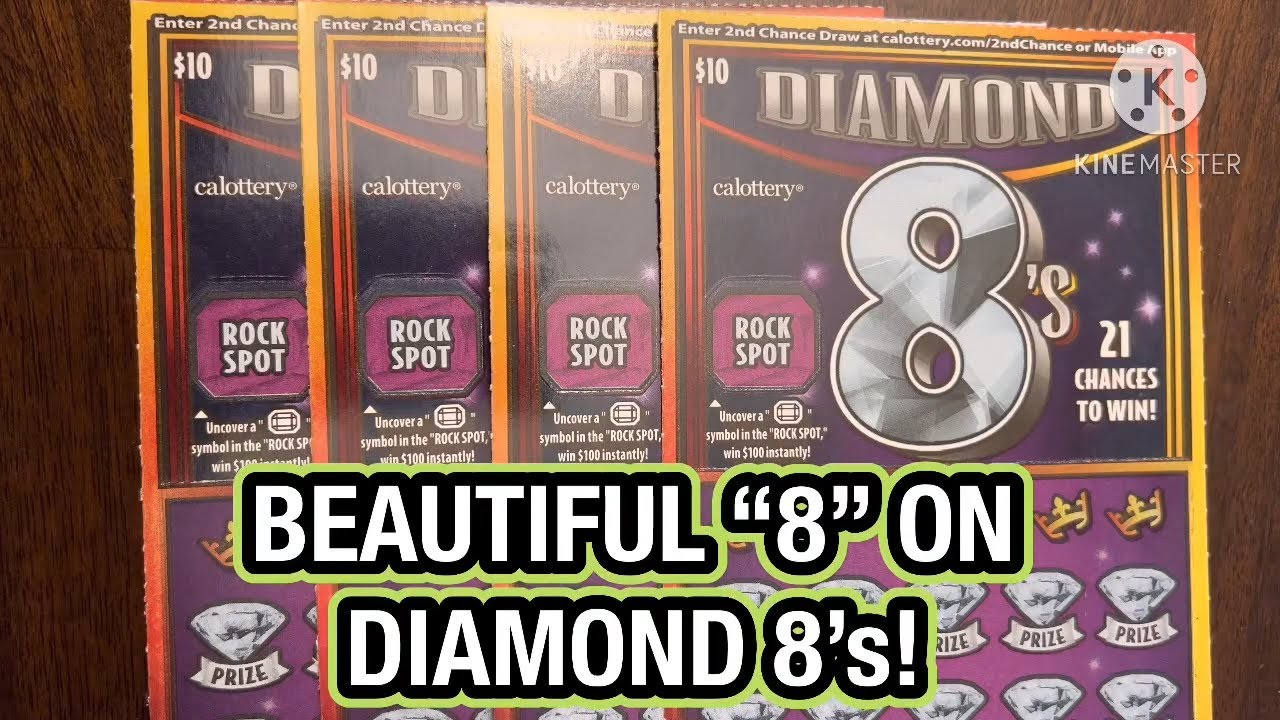 BEAUTIFUL “8” ON DIAMOND 8’s! CA Scratchers - YouTube