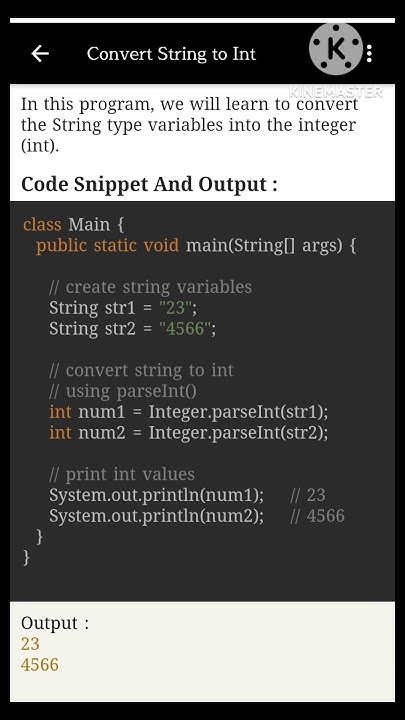 Java Program To Convert String Into Int Javaprogram To Covertstring