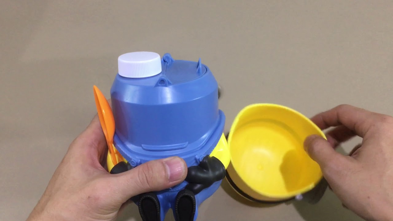 Minion Despicable me koko krunch nestle cereal container - YouTube