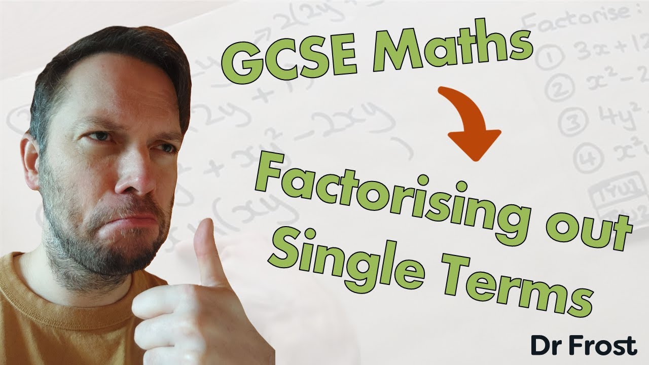 Factorising out a single term - GCSE - YouTube