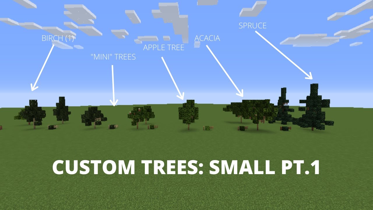 Small Custom Trees Part 1 I Building Tutorial - YouTube
