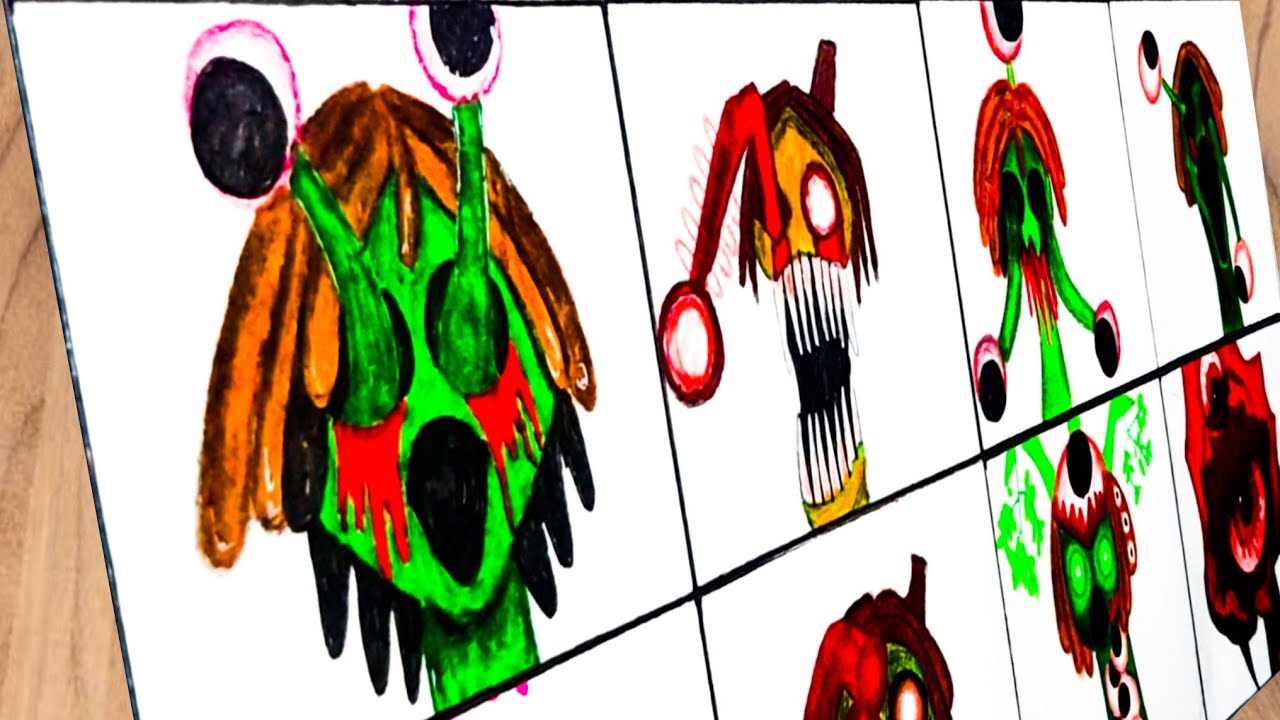 Drawing Sprunki Vineria All Phases : BEHIND THE SMILES | Incredibox ...
