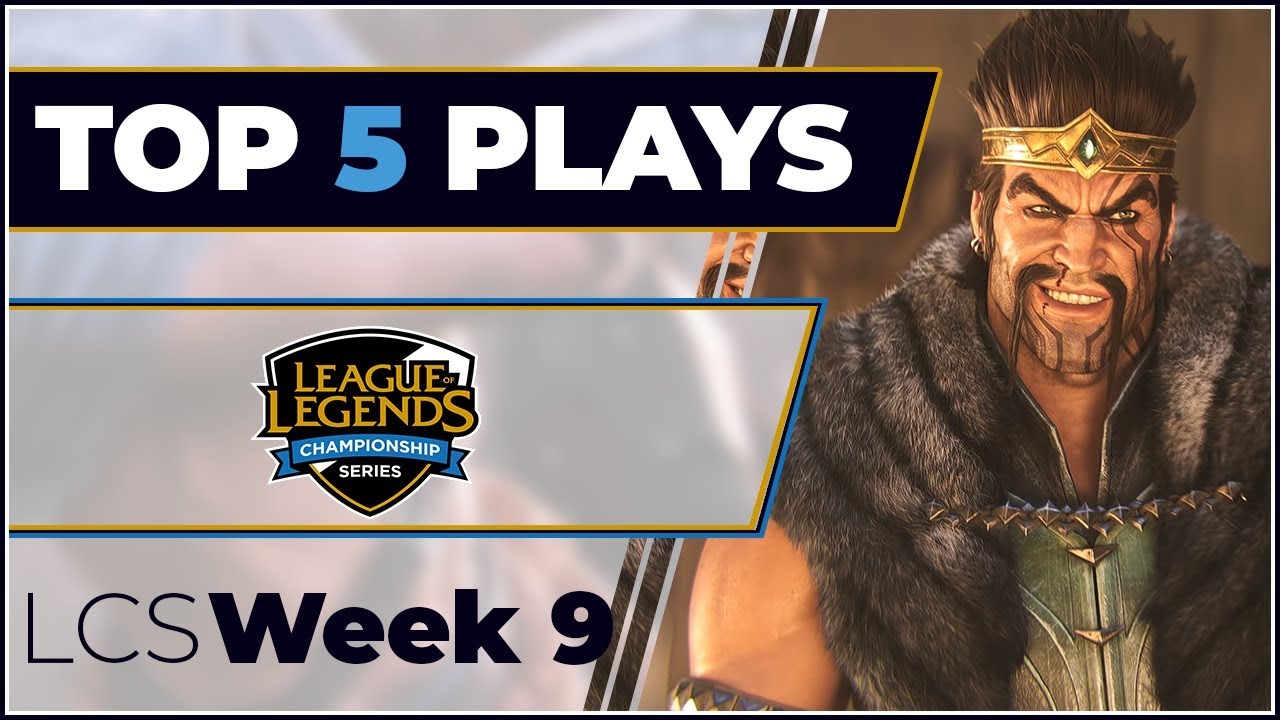 Top 5 Plays LCS Week 9 - Spring Split 2019 - YouTube