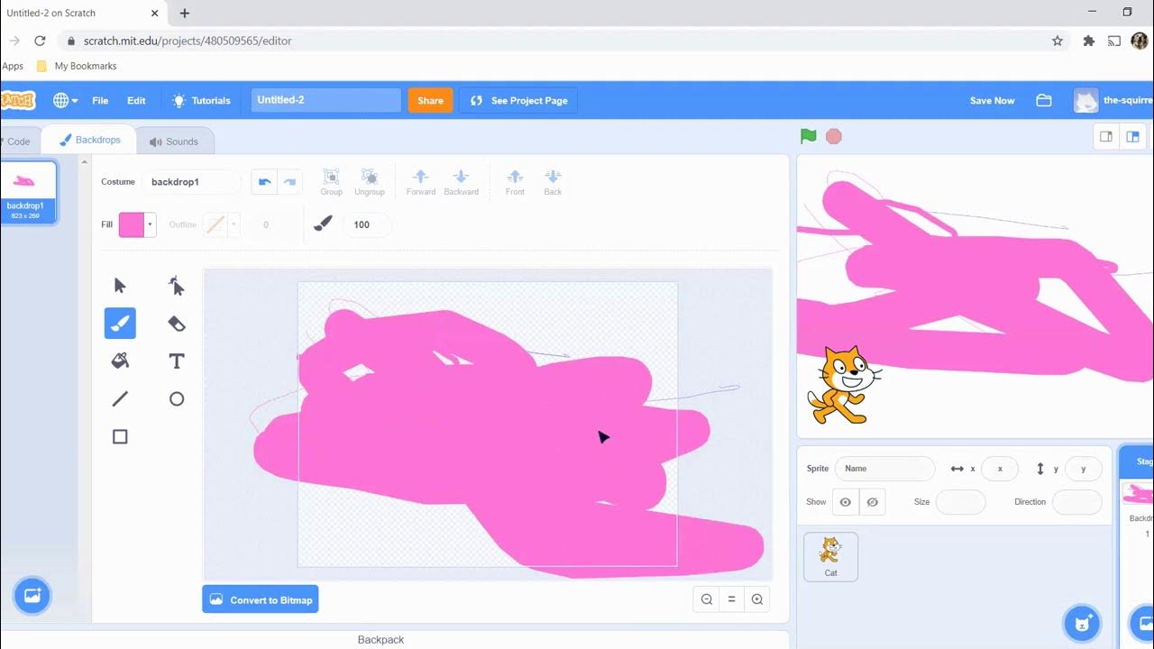 How to use backdrops and costumes in scratch! - YouTube