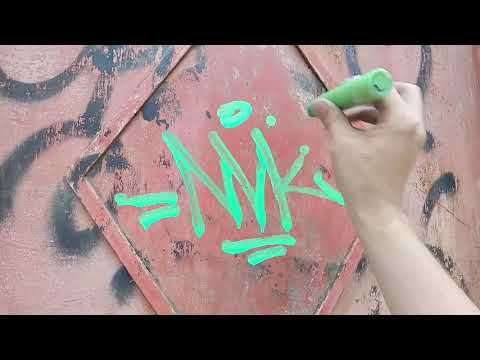 Heiter one /street tagging / homemade graffiti mop - YouTube