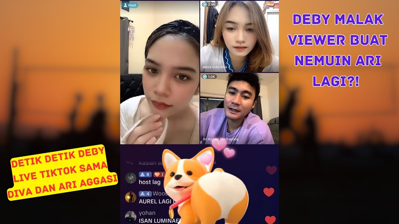 DEBY LIVE TIKTOK SAMA ARI DAN DIVA - YouTube