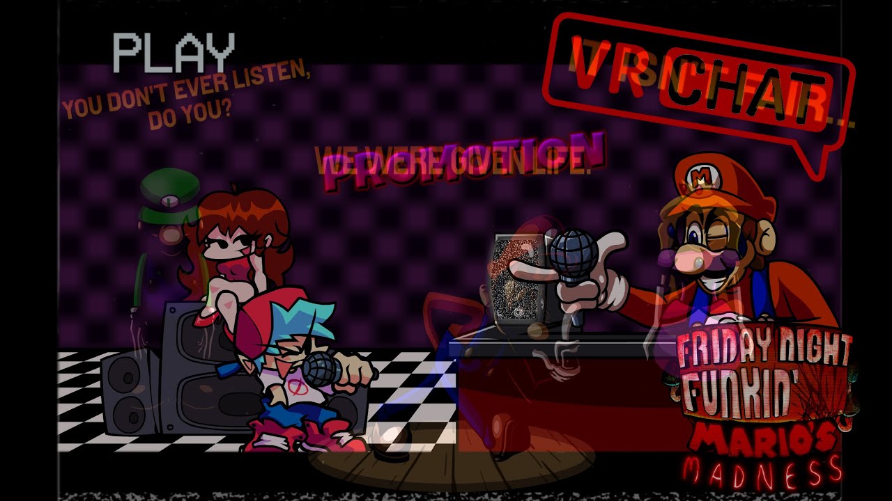 FNF Mario Madness V2 | Promotion + EXTRA SCENES [VR Chat Edition #22 ...