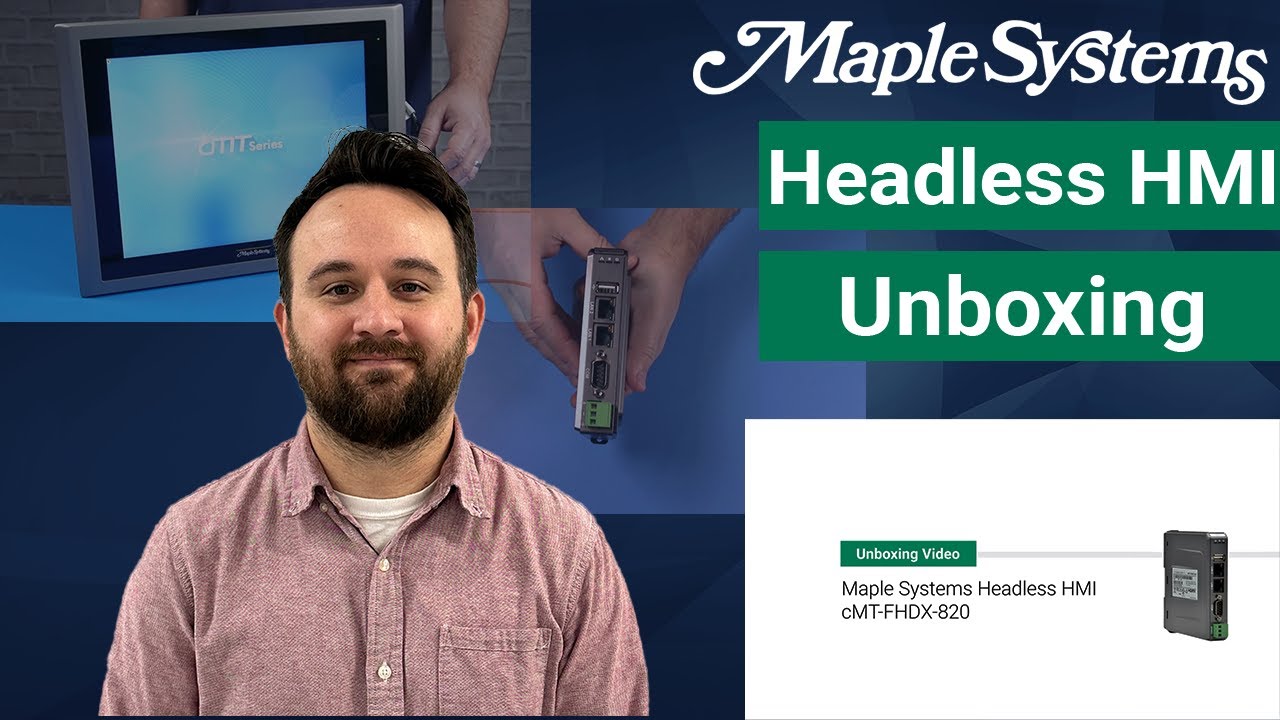 Unboxing a Maple Systems HMI - cMT-FHDX-820 - YouTube