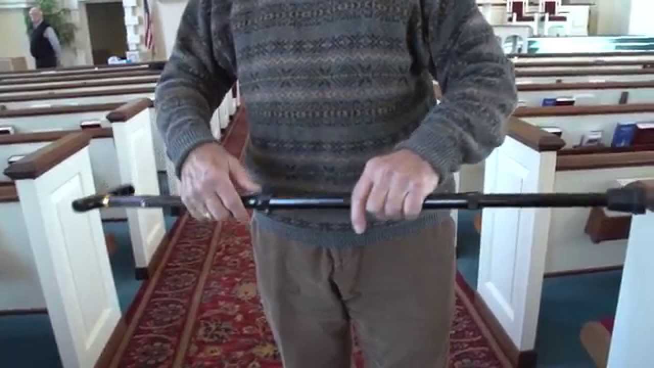 Dapper Canes Folding Push Button Cane Demo - YouTube