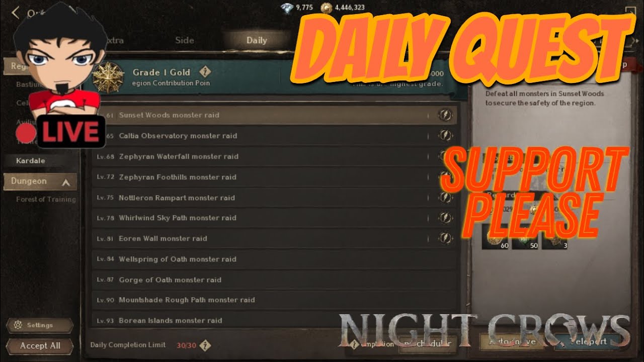 Night Crows - Morning DQ DQ, SUPPORT PLEASE BOOKMARK 09pein#2375 - YouTube