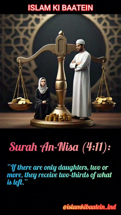 Quran Meaning Surah An-Nisa 11 | Islam Mein Warasat Ki Taqseem Kaise Hoti Hai? #islamicshorts ...