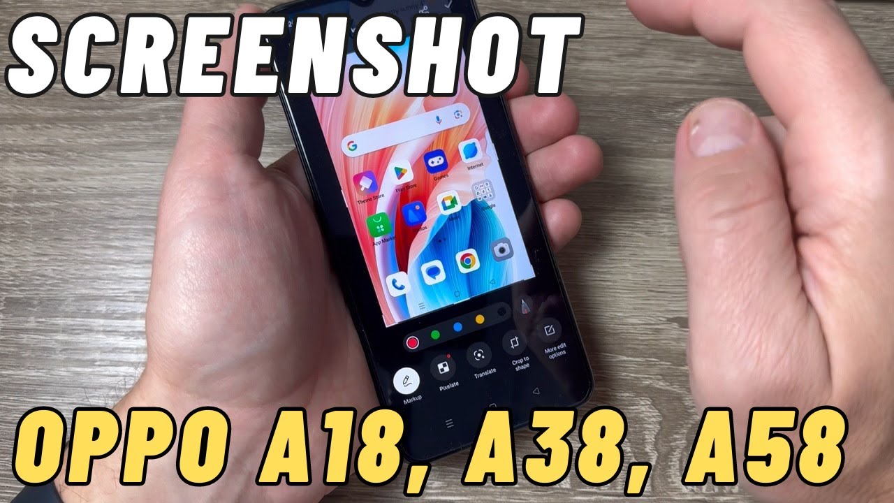 3 Ways to Take a Screenshot on Oppo A18, A38, A58 & A78 - YouTube