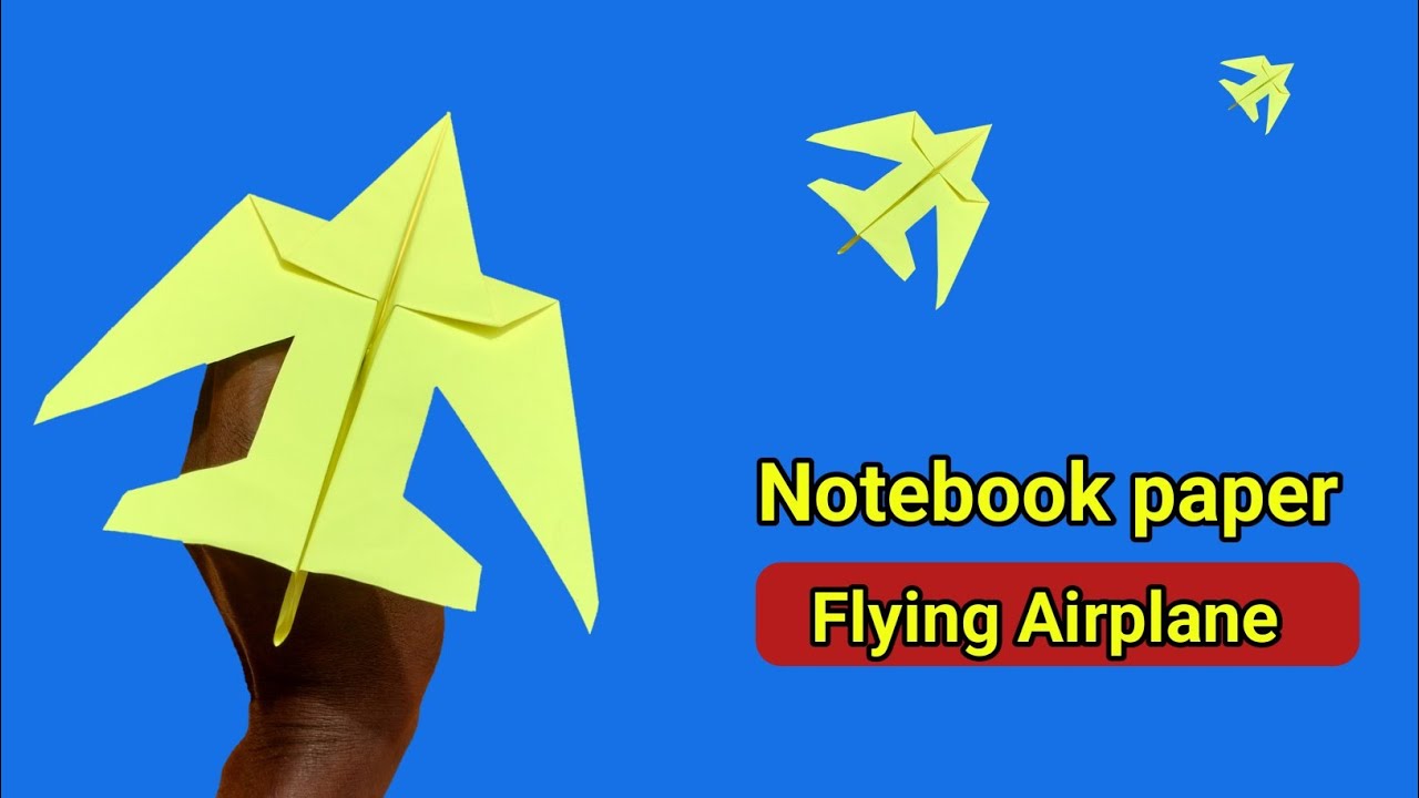 Best Notebook Flying Airplane | Paper Plane | Notebook Paper Airplane ...