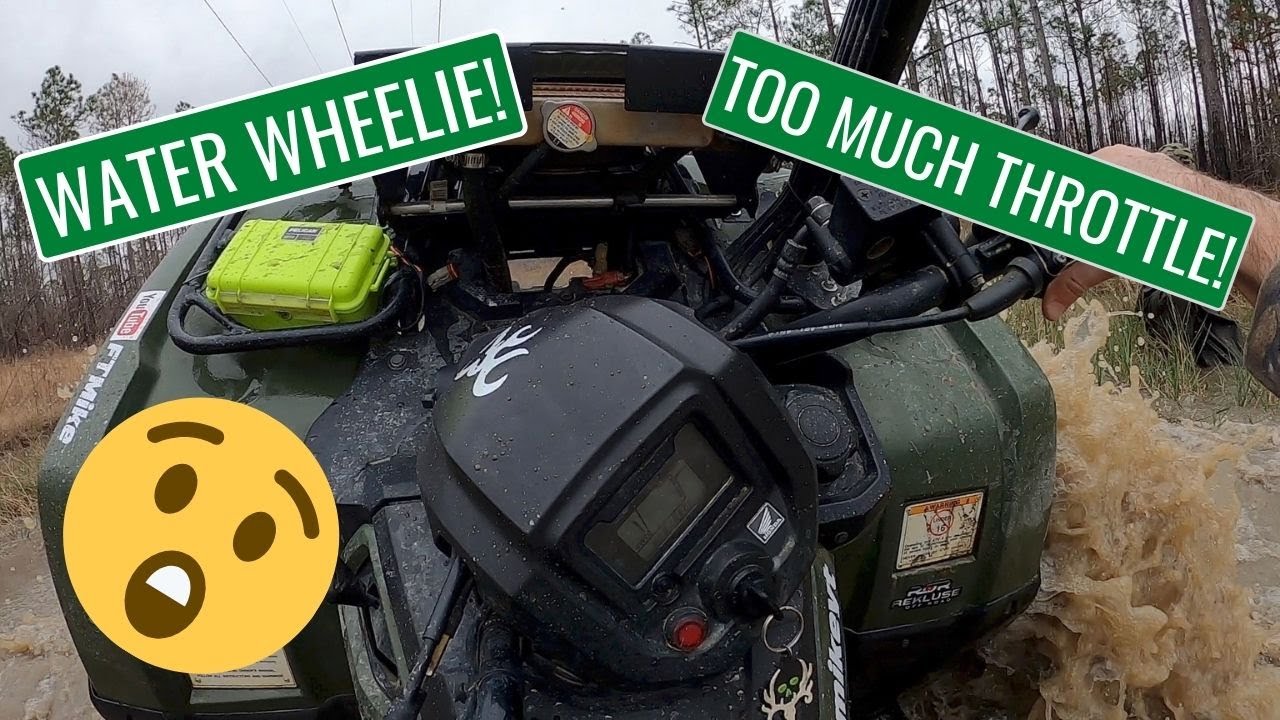 I ALMOST FLIPPED MY FOUR WHEELER! - YouTube