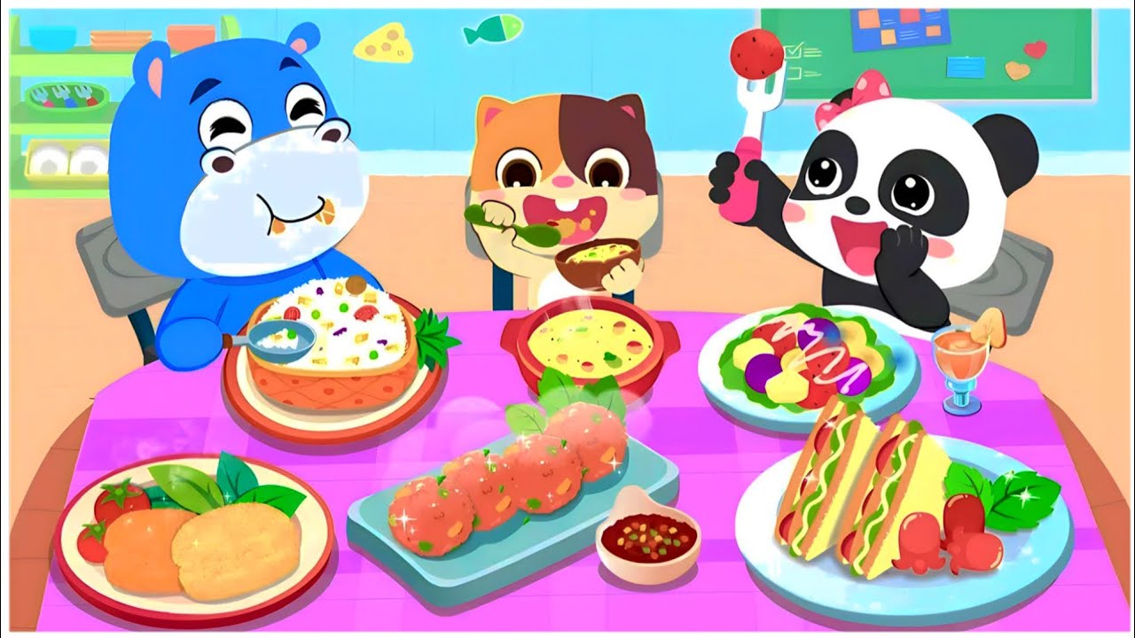 😋 baby panda's kitchen party | babybus kitchen | kitchen party - YouTube
