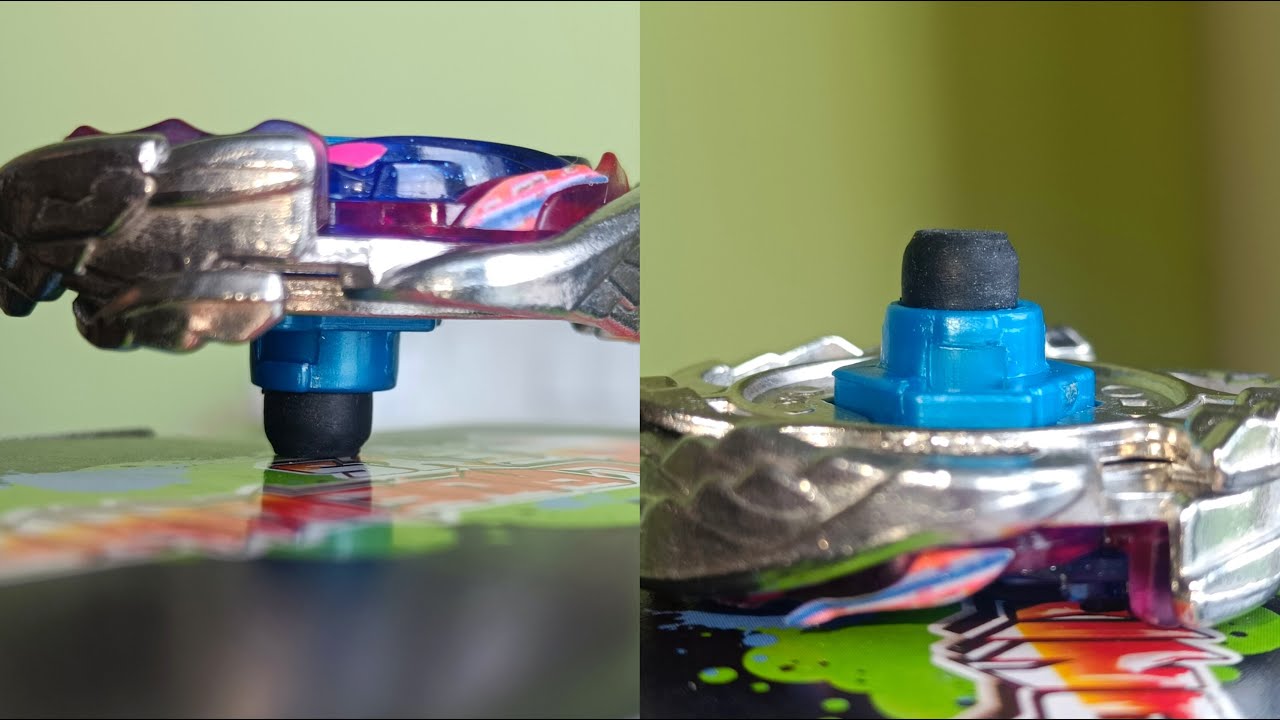 Custom Beyblade | Rubber flat tip for Big Bang Pegasis - YouTube