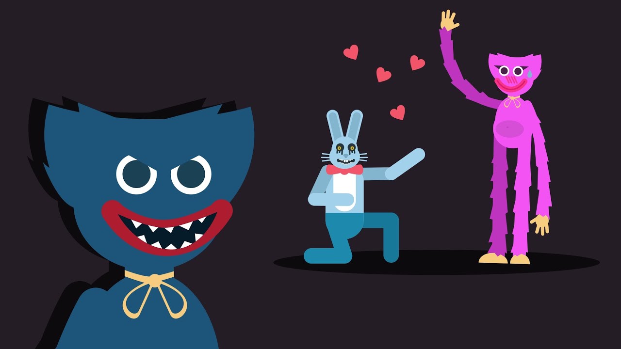 Mr. Hopps enters the world of Poppy Playtime Huggy | Animation - YouTube