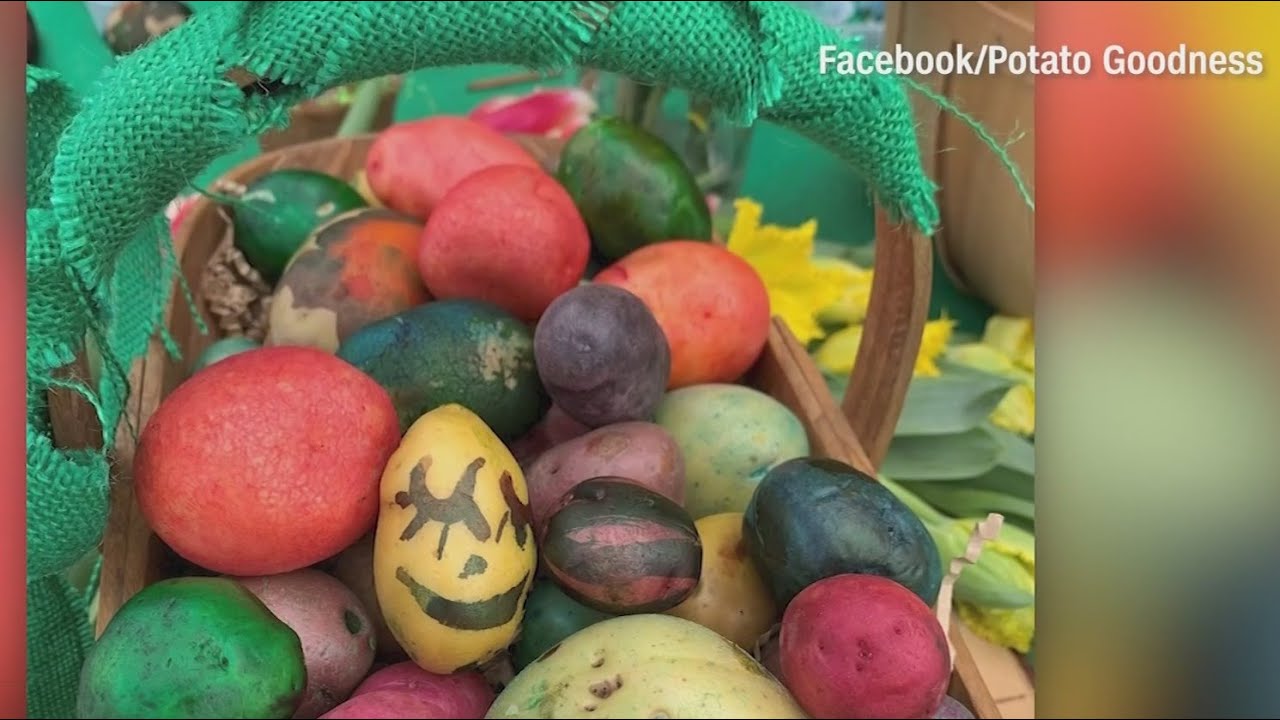 Easter potatoes trend amid soaring egg prices - YouTube
