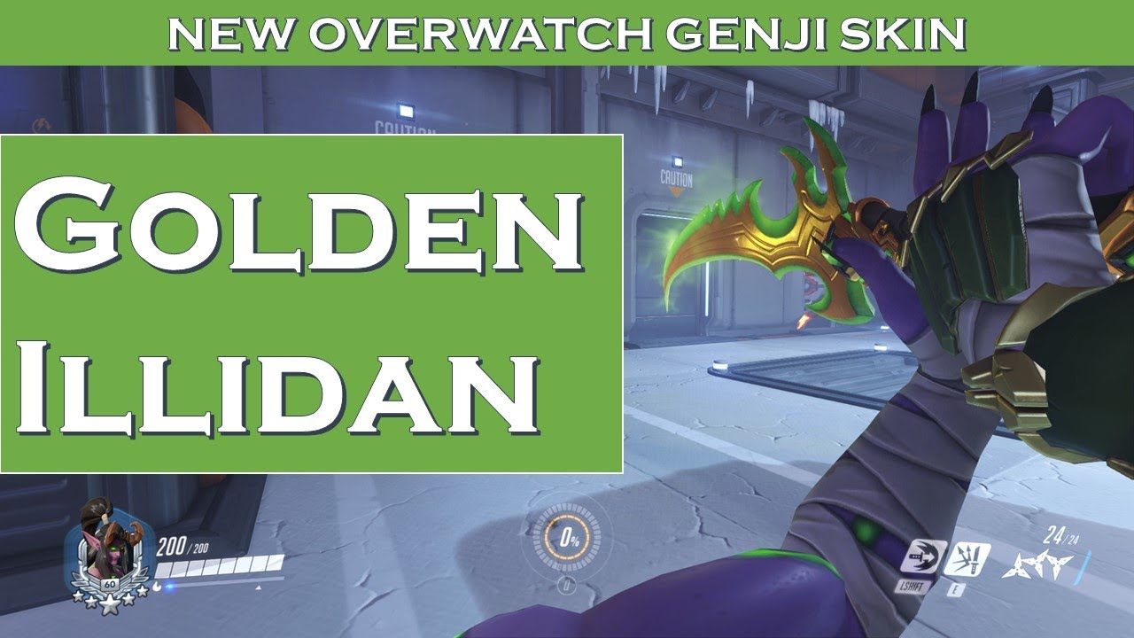 ILLIDAN GENJI | GOLDEN SWORD Blizzcon 2019 SKIN! | OVERWATCH |PC - YouTube