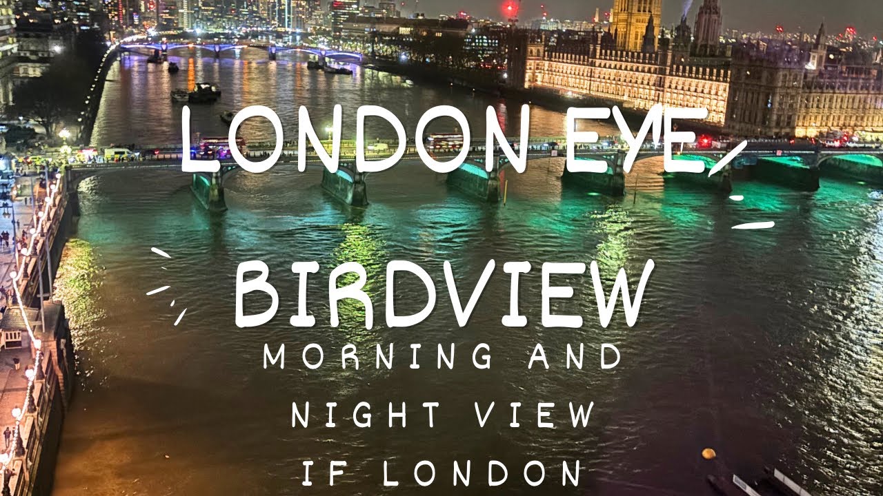 London in 360 view from London eye.. see the whole city in day and ...