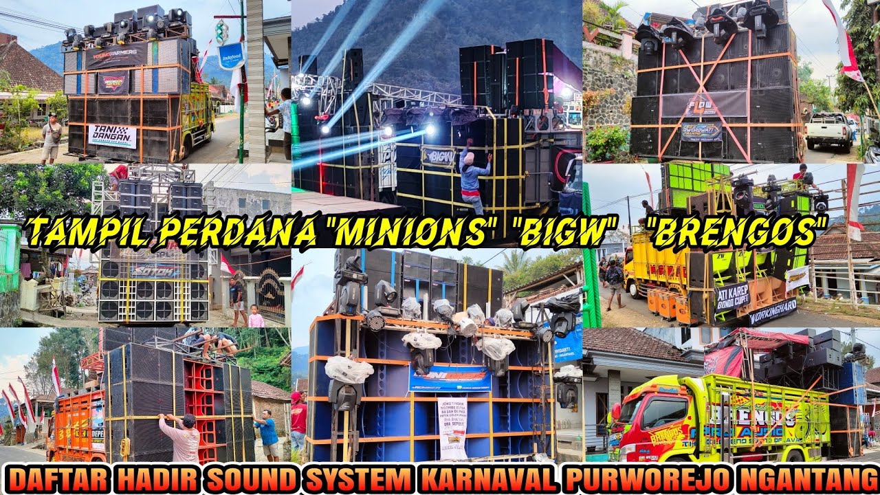 Daftar hadir sound system yang sudah datang di purworejo ngantang ...