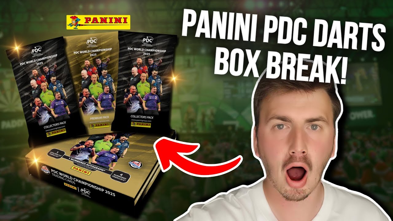 OPENING MY PDC TRADING CARDS! (Panini PDC Darts Collectors Box Break ...