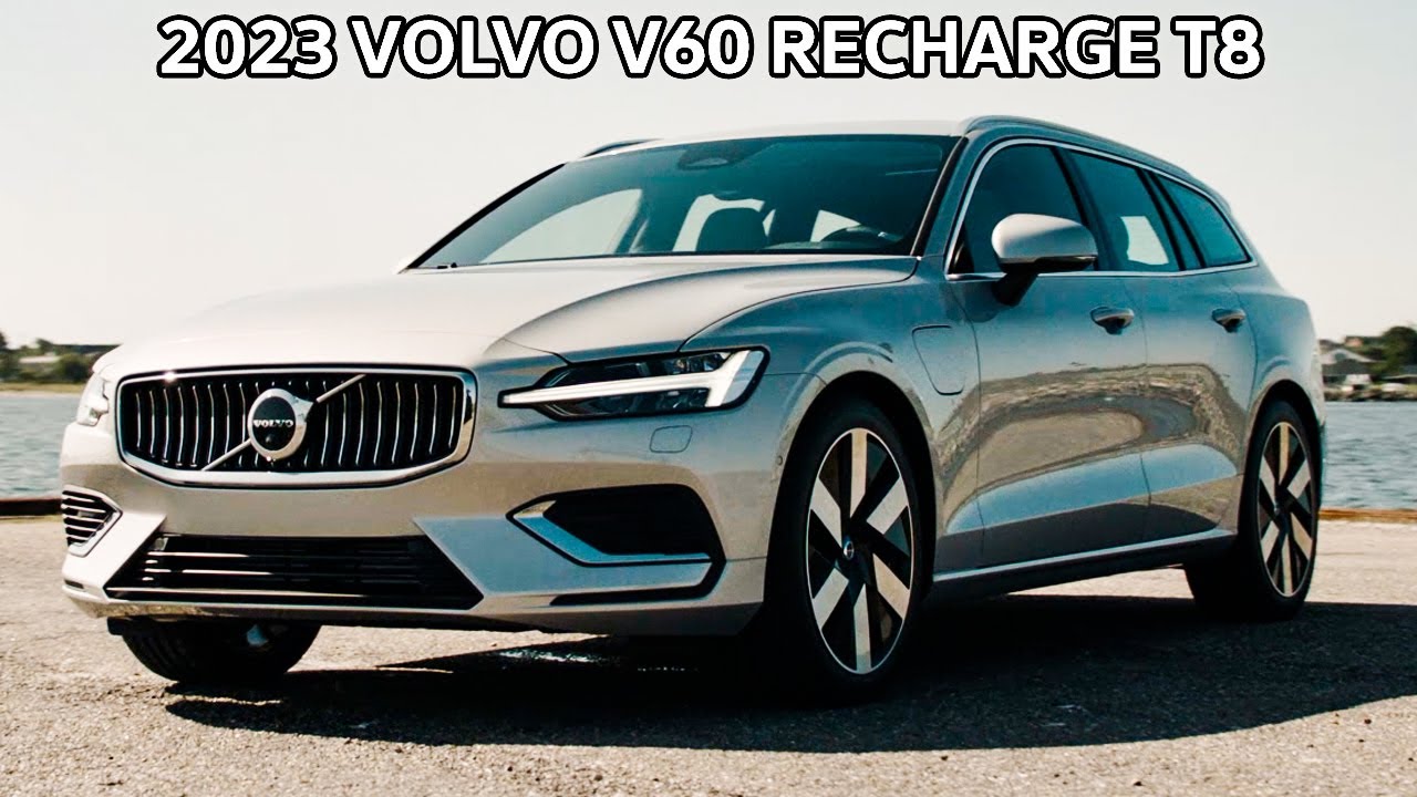 New 2023 Volvo V60 Recharge T8 in Silver Dawn Color PHEV - YouTube