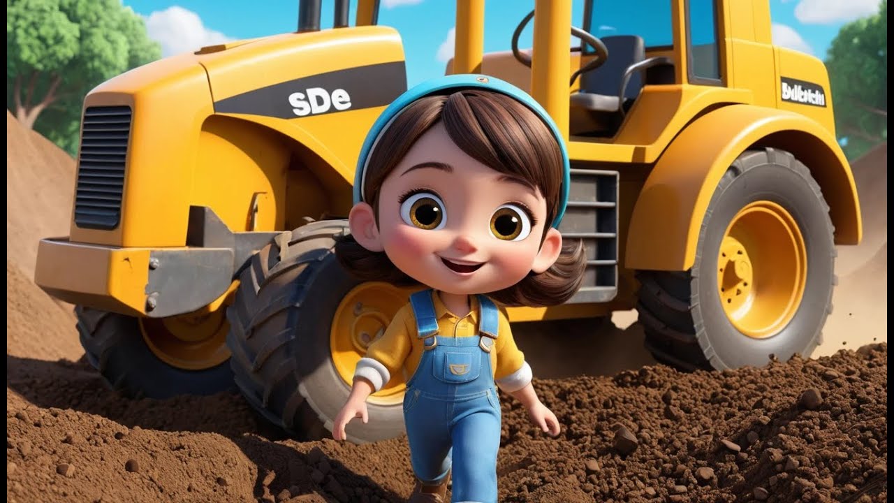 Bulldozer at the Building Site | Fun Bulldozer Song for Kids ...