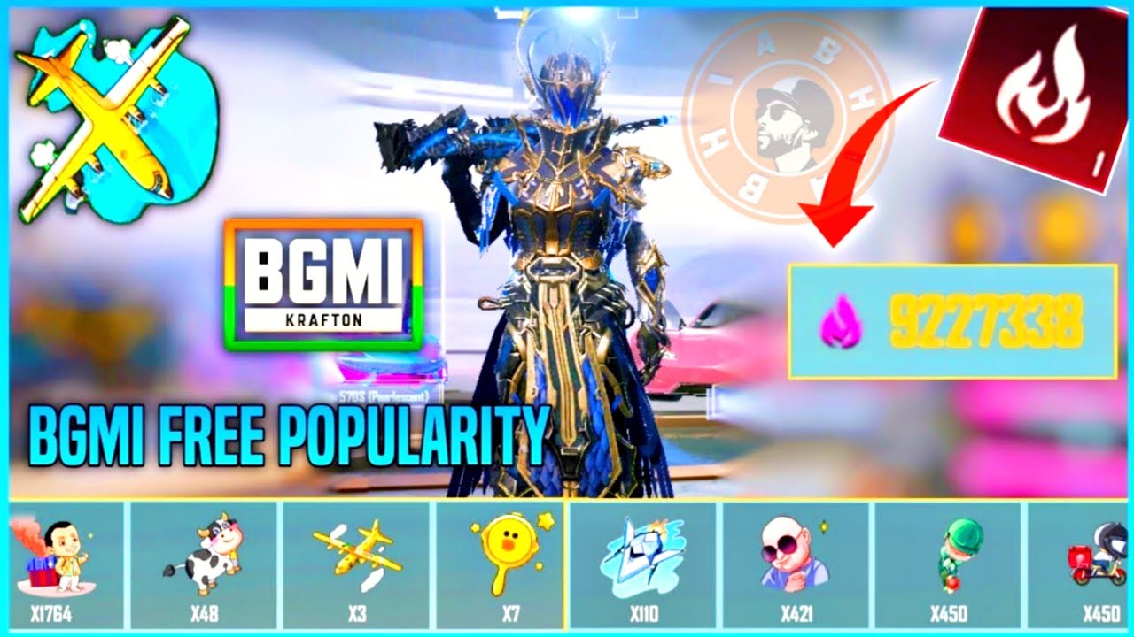 BGMI biggest popularity in my inventory #ranking1 #bgmi #pubg #abhibi ...