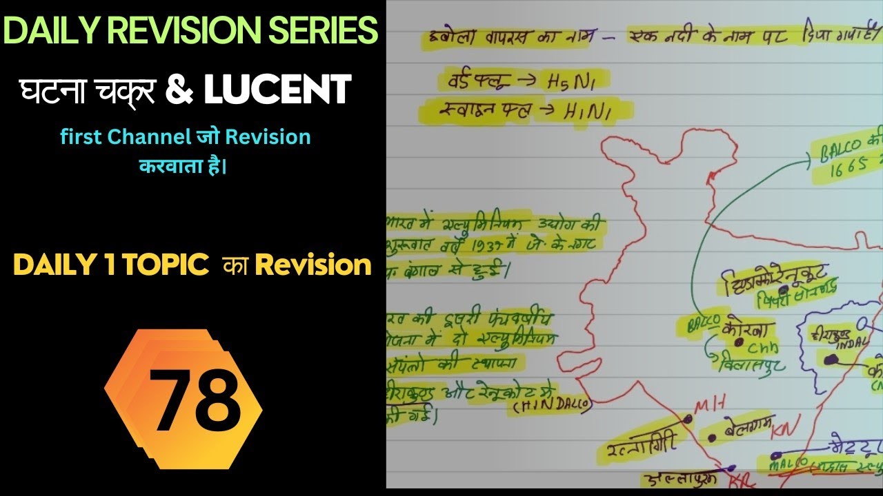घटनाचक्र Daily revision class Handwritten नोट्स से - YouTube