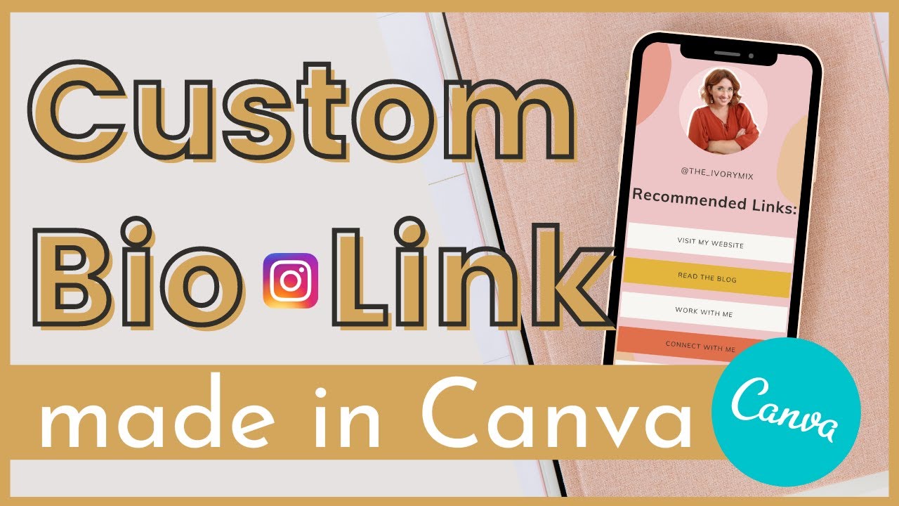 Create a customizable Instagram bio link in Canva - YouTube