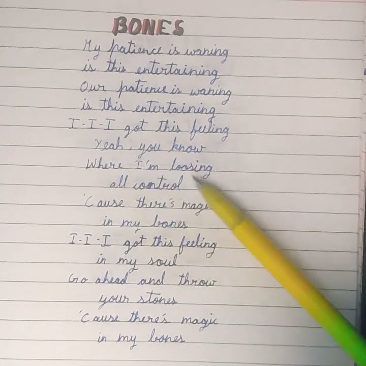 Bones song#song#imaginary bones. - YouTube