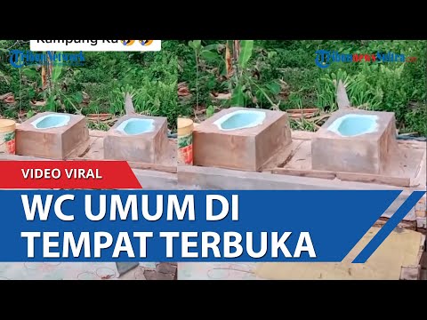 Viral Video WC Umum di Tempat Terbuka, Pengunggah: Ada yang Pakai, tapi Cuma Malam Saja