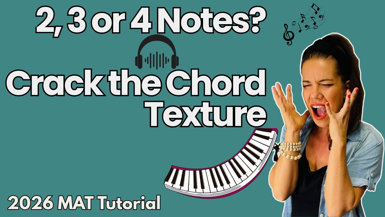 Music Aptitude Texture, Pt 2 | Hear 2, 3 or 4 Notes in a Chord | 11 ...