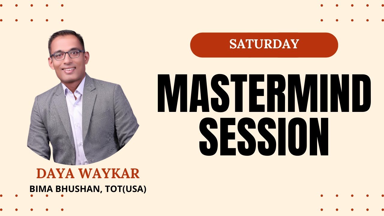 INSURANCE COMMANDO MASTERMIND SESSION SATURDAY 6 JAR TECHNIC - YouTube