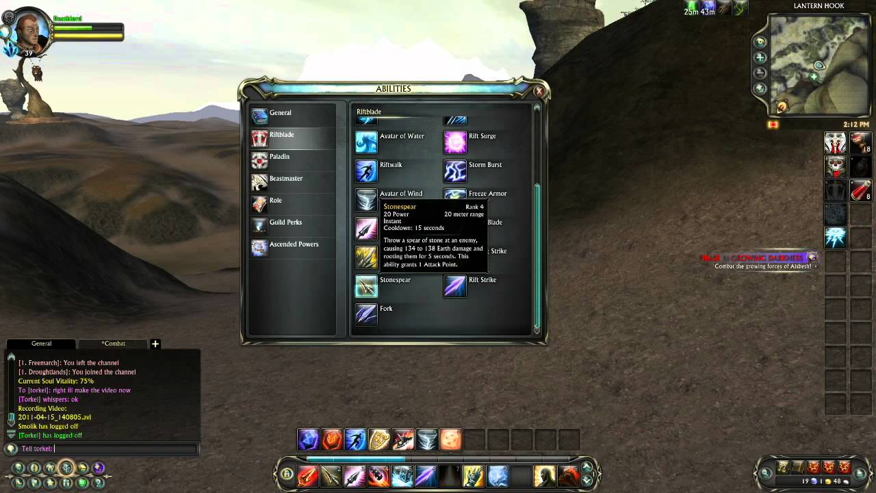 RIFT - Best Warrior DPS - RiftBlade - LVL 39 - YouTube