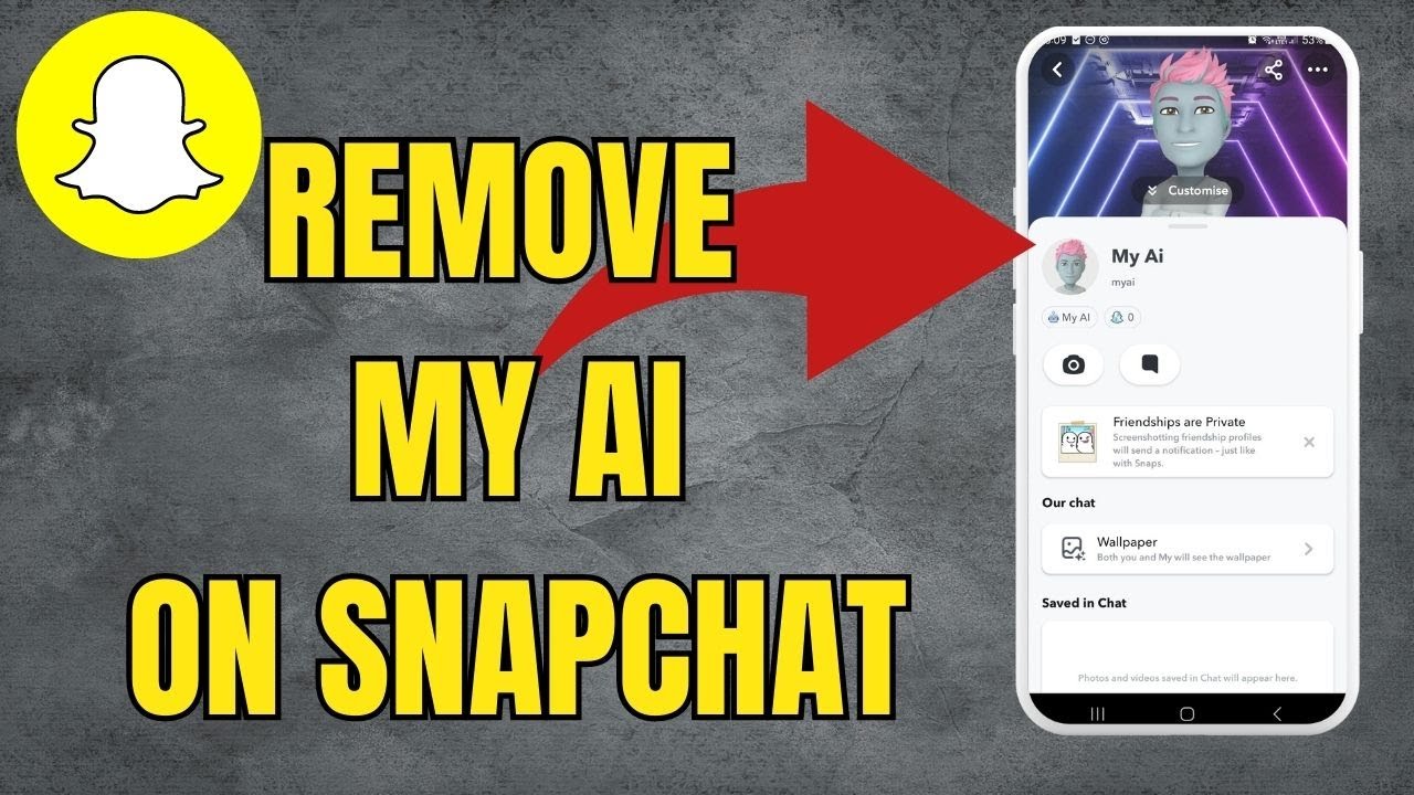How to REMOVE My AI on Snapchat Without Snapchat+ - YouTube