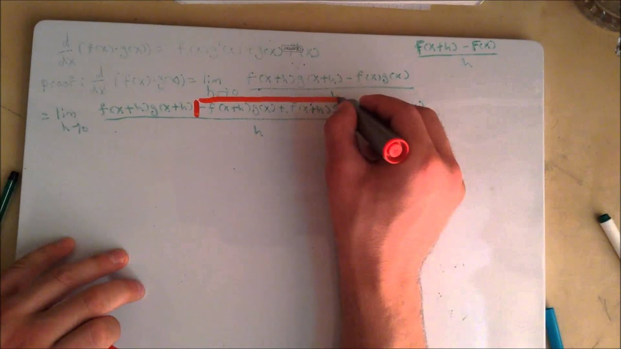 Calculus proof for the product rule easy to understand! - YouTube