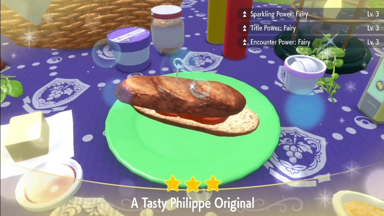 How to make a Shiny Fairy Type Sandwich using Herba Mystica (Pokemon ...