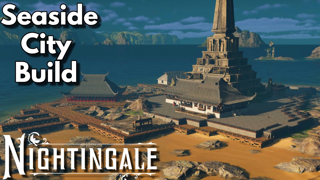 Building A HUGE Seaside City In Nightingale [No Commentary Gameplay ...