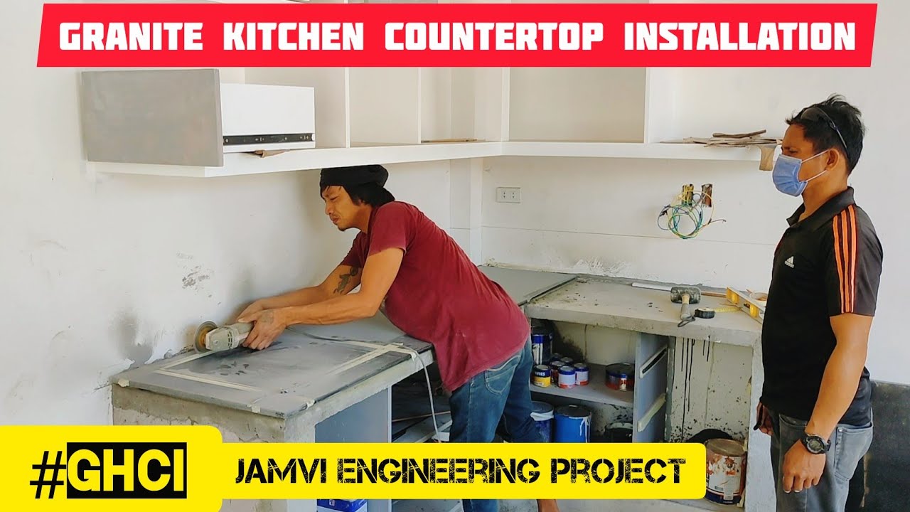 Granite Kitchen Countertop Installation || Kitchen Countertop Design ...
