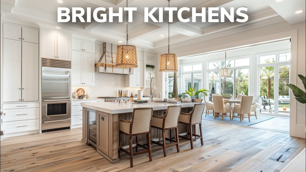 24 Bright Kitchen Ideas and Styling for your dream home - YouTube