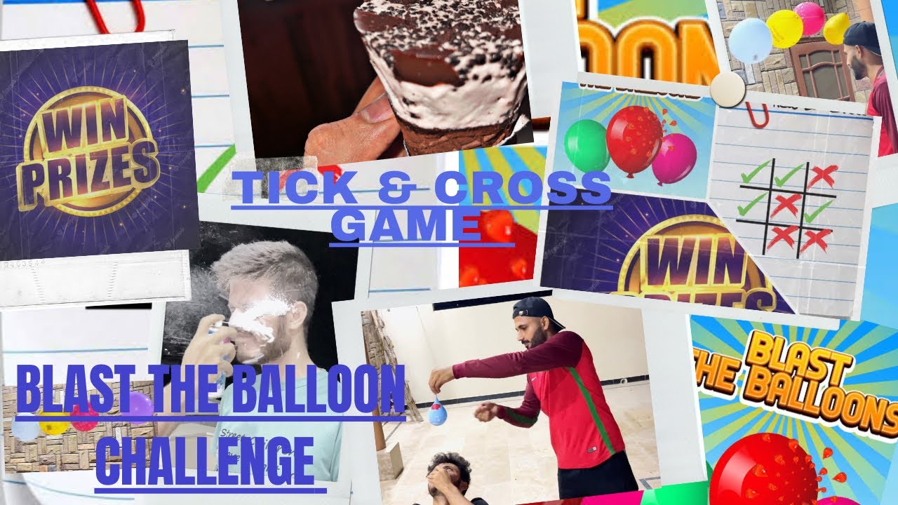 Blast the Balloon's challenge 🎈| Tick & Cross challenge 😍 - YouTube