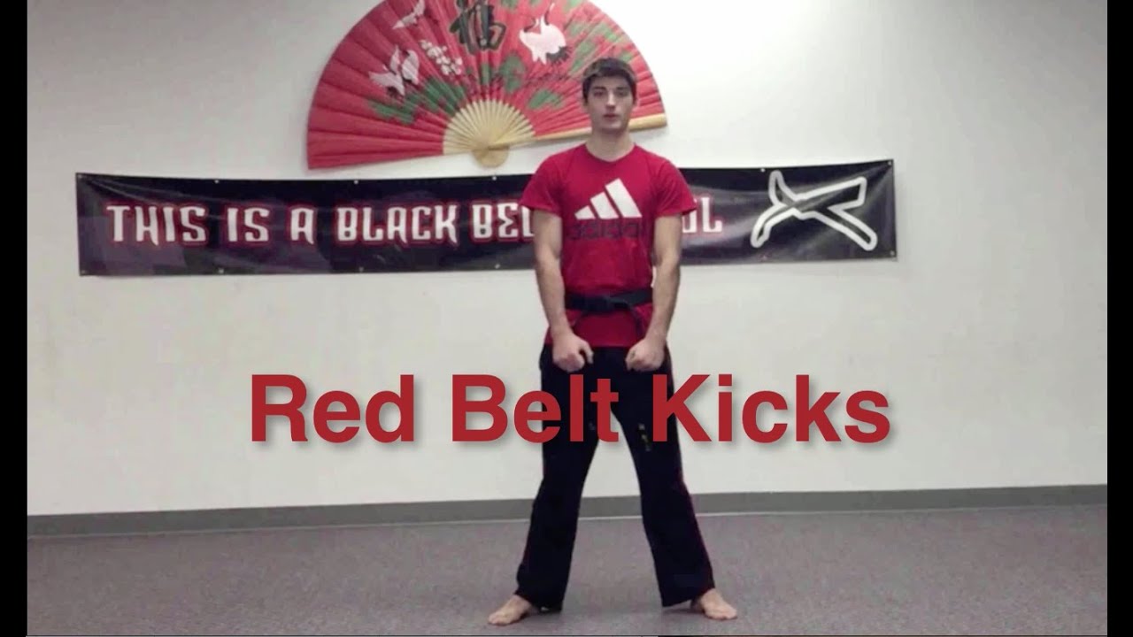 red belt kicks - YouTube