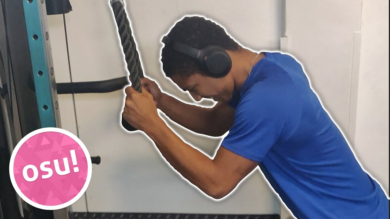 osu! player at the gym... - YouTube