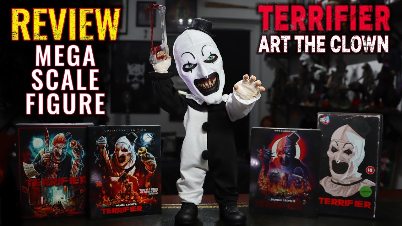 ART THE CLOWN MEGA SCALE TERRIFIER FIGURE. MDS / MEZCO REVIEW - YouTube