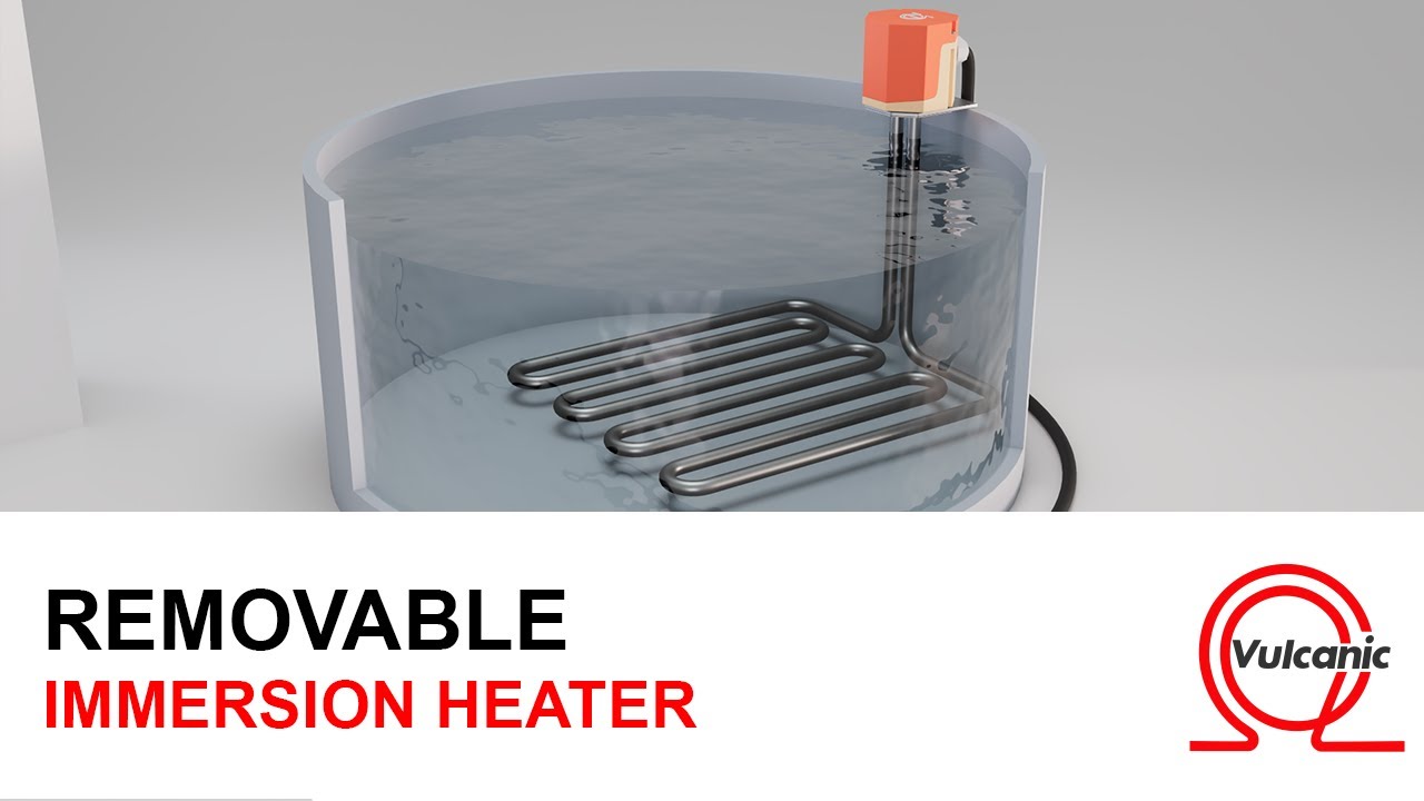 Removable immersion heater | Vulcanic Electric heating solutions for industry - YouTube
