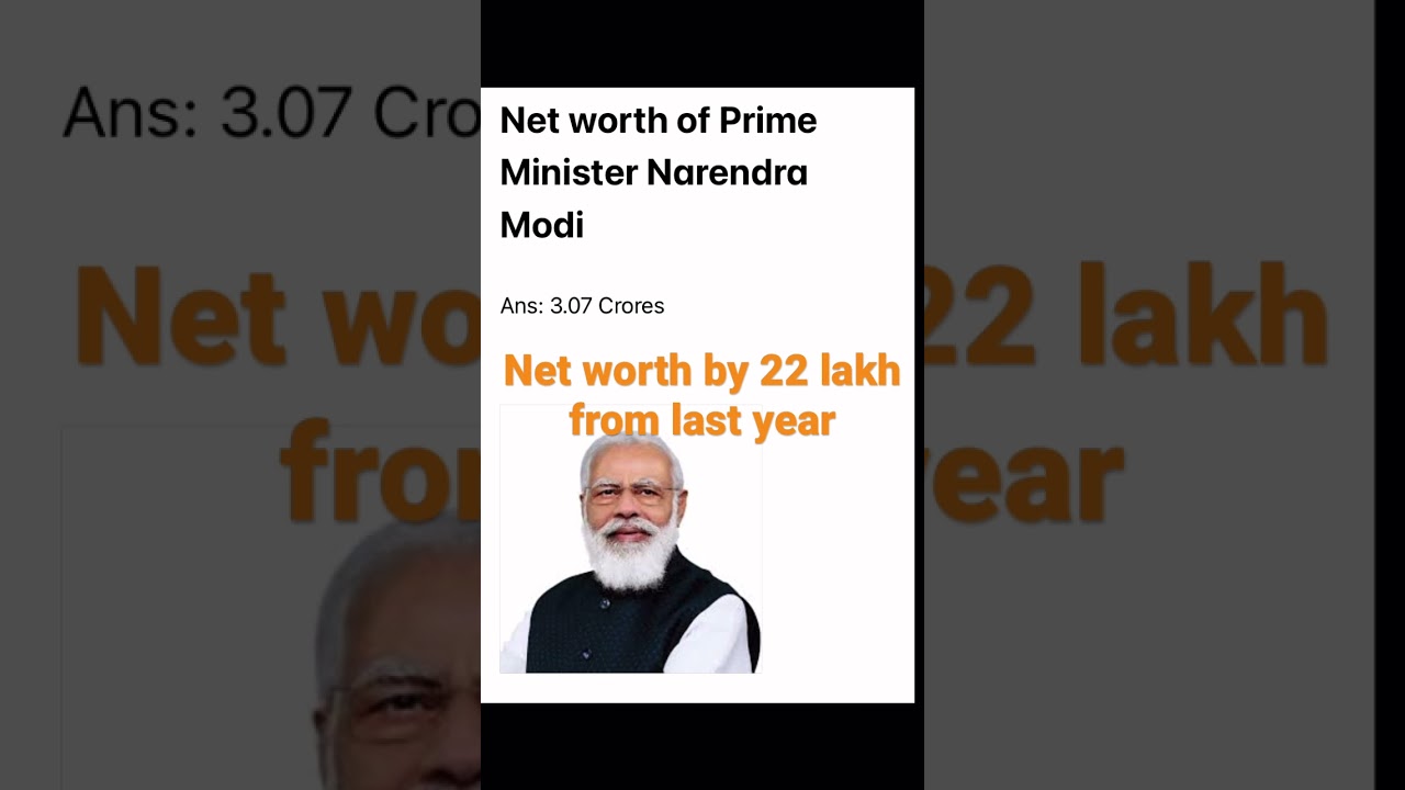 Net worth of Narendra Modi in 2021 - YouTube