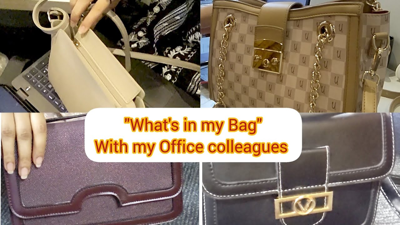 Let's peek into my office colleagues bag| What's they carrying around ...