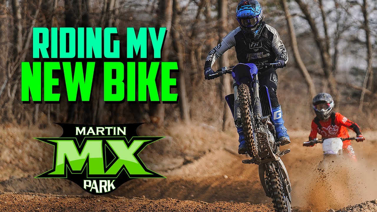 My FIRST RIDE On My BRAND NEW BIKE! - Martin MX Park - YouTube